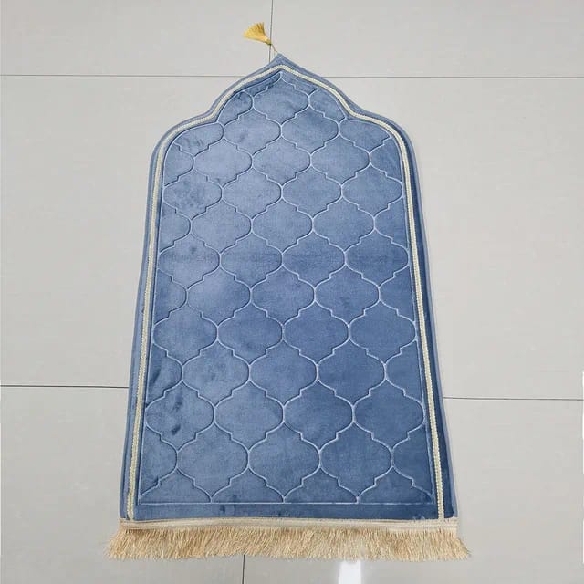Plain Luxurious Carpet Style 3D Prayer Mat | Imported Janamaz – Al Sujood